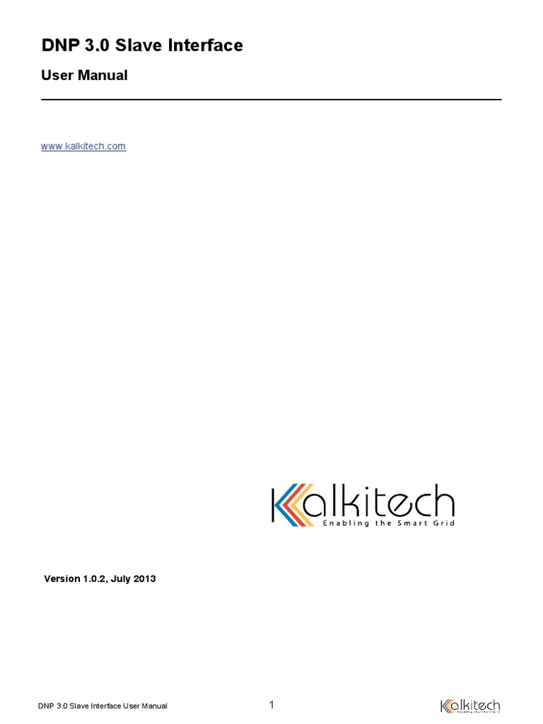 SYNC - DNP3 Slave Interface User Manual - Rev1.0.2 - Mod | PDF ...