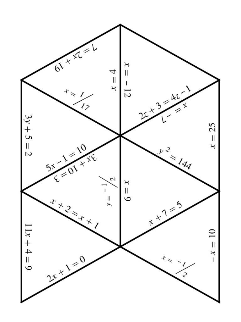 Algebra1 Review Puzzle | PDF | Equations | Mathematical Objects