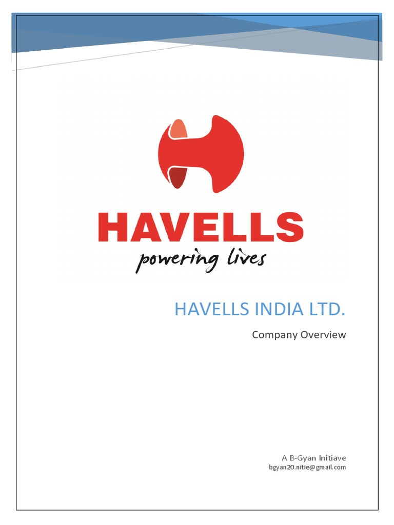 Havells India LTD.: Company Overview | PDF | Industries | Economies