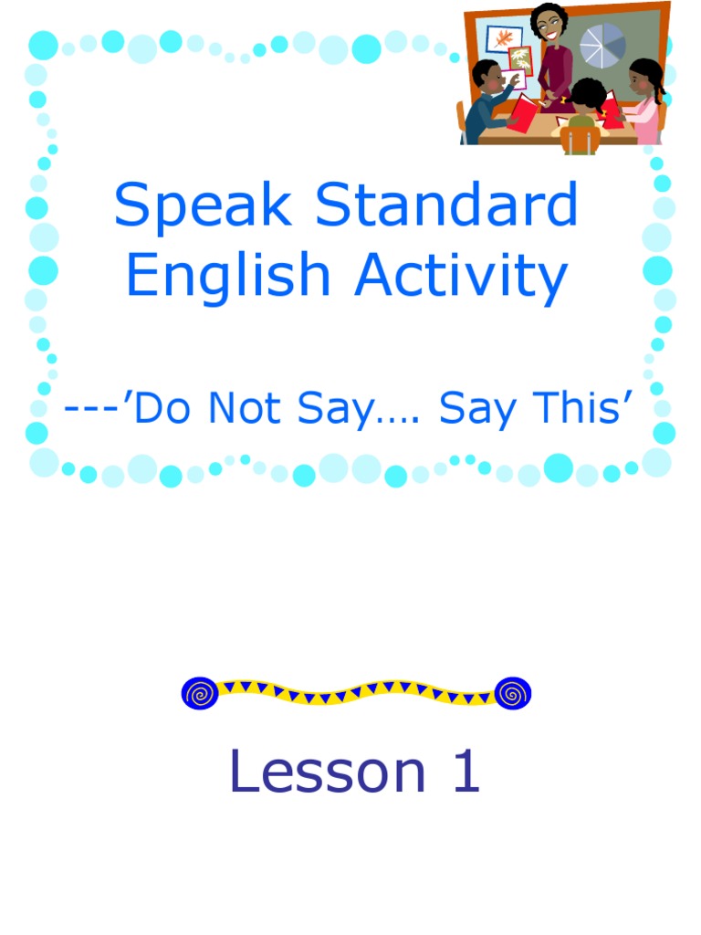 Standard English Activity Lessons | PDF | Leisure