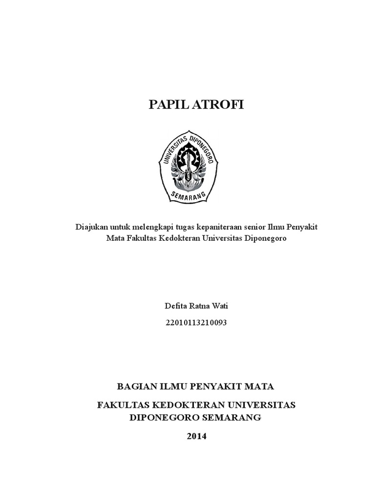 Referat Papil Atrofi | PDF