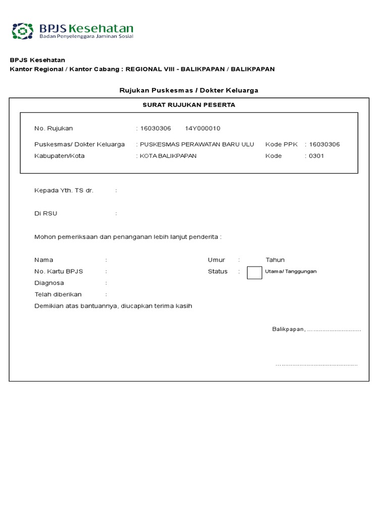 Format Rujukan Bpjs..