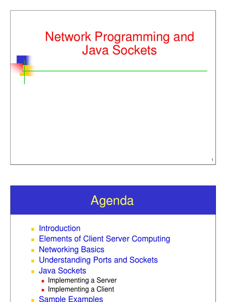 Network Programming and Java Sockets | PDF | Port (Computer Networking) | Transmission Control ...