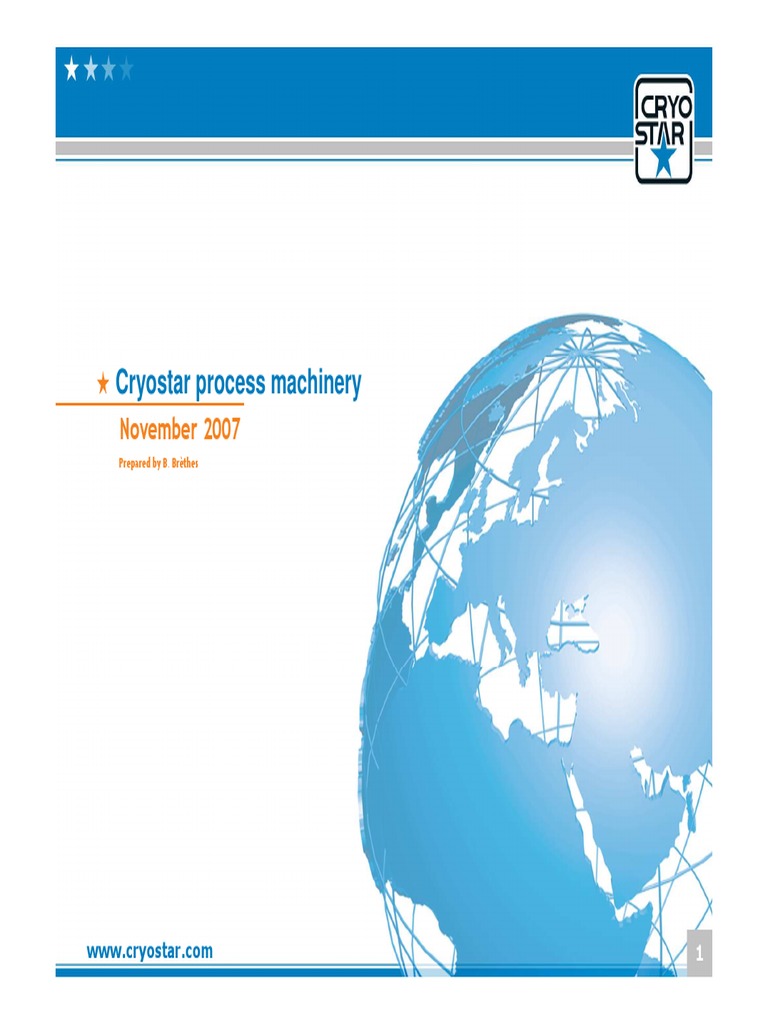 Overview of Cryostar Process Machinery for Liquefied Gas Applications ...