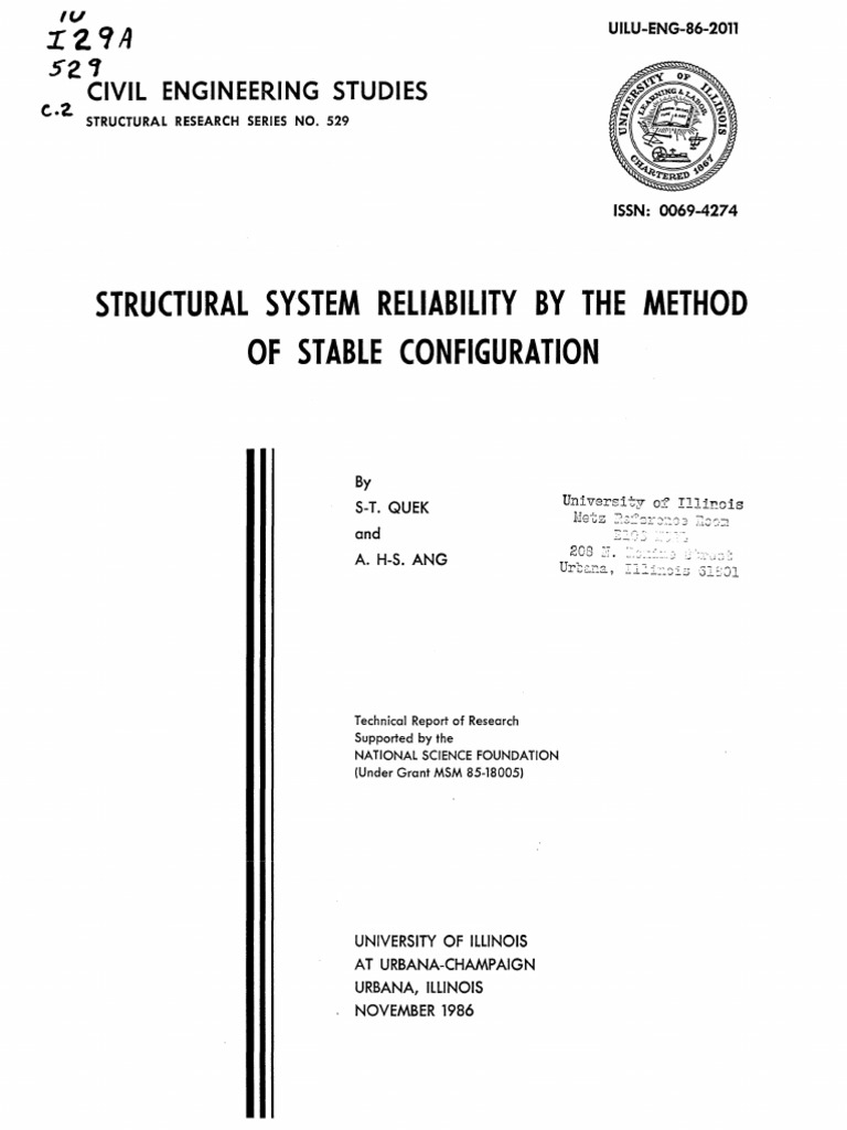Structural System Reliability by The Method of Stable Configuration ...