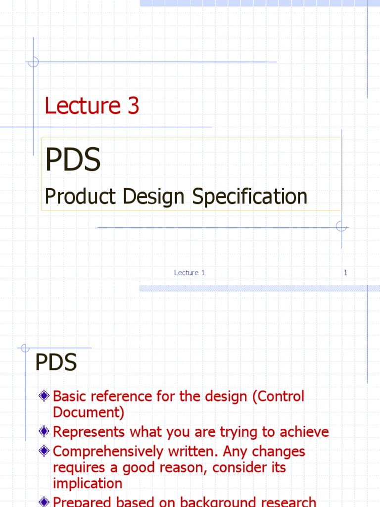 Product Design Specification | PDF