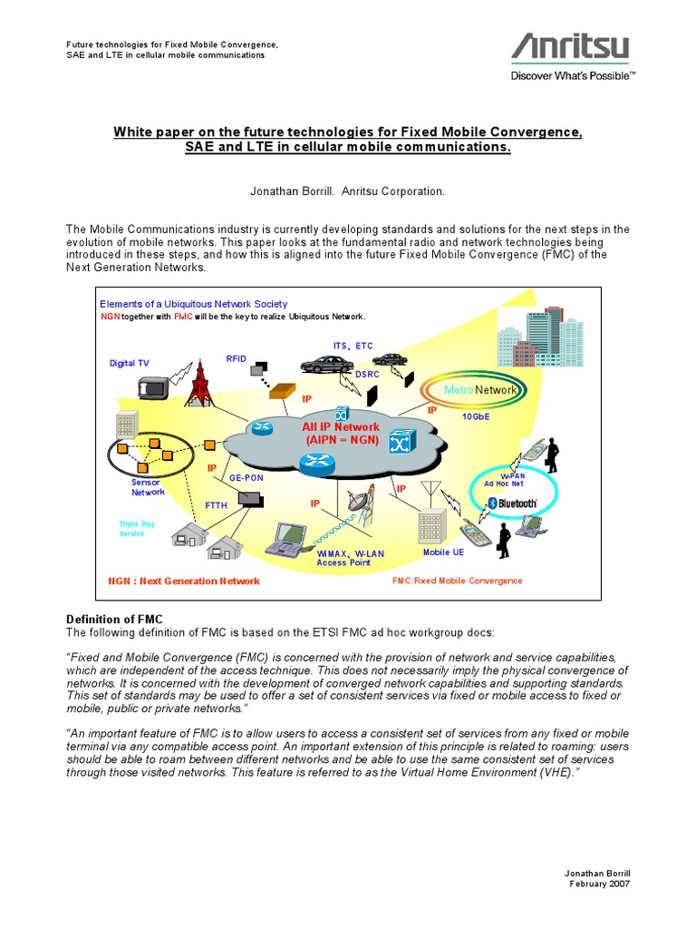 Anritsu LTE White Paper | PDF | High Speed Packet Access | Ip ...