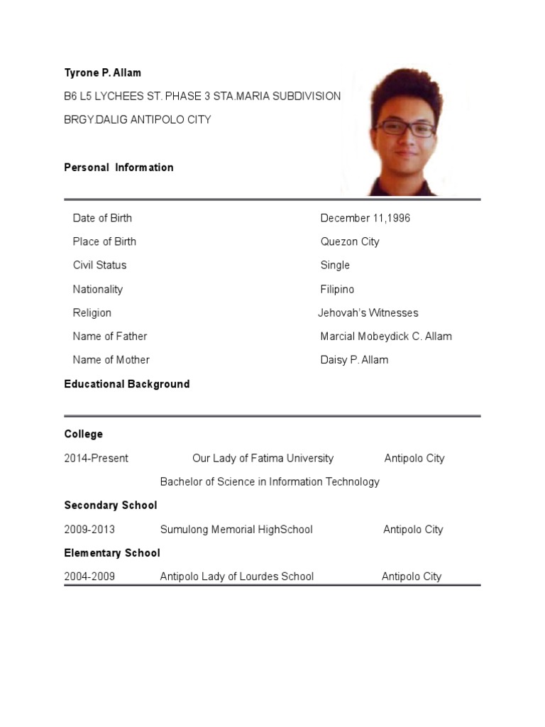 Tyrone Resume | PDF