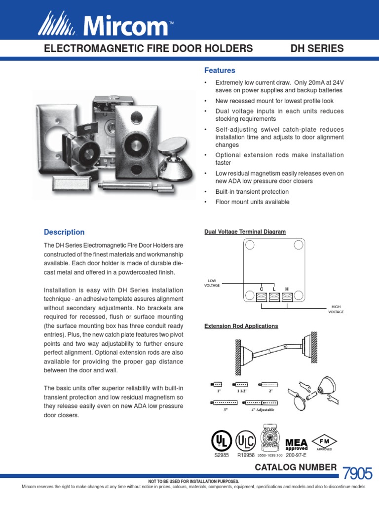 Mircom DH24120FPC Data Sheet | PDF | Electrical Components | Electronics