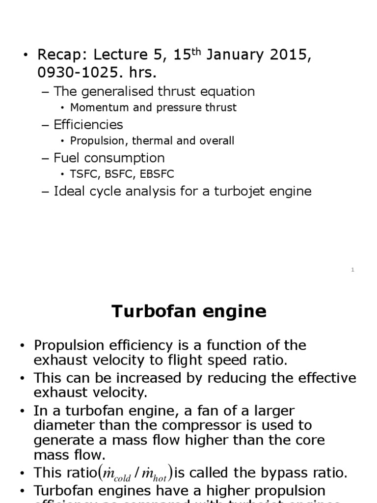 Lect6 Aircraft Proplusion | PDF | Nozzle | Gas Compressor