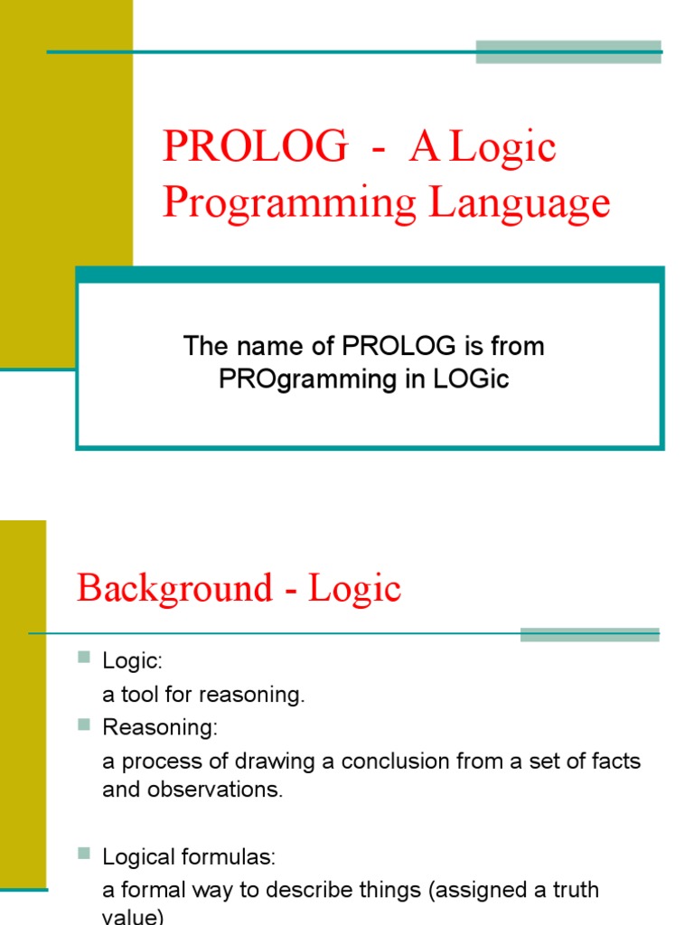 Prolog A Logic Programming Language Pdf Logic Theoretical Computer Science 9993