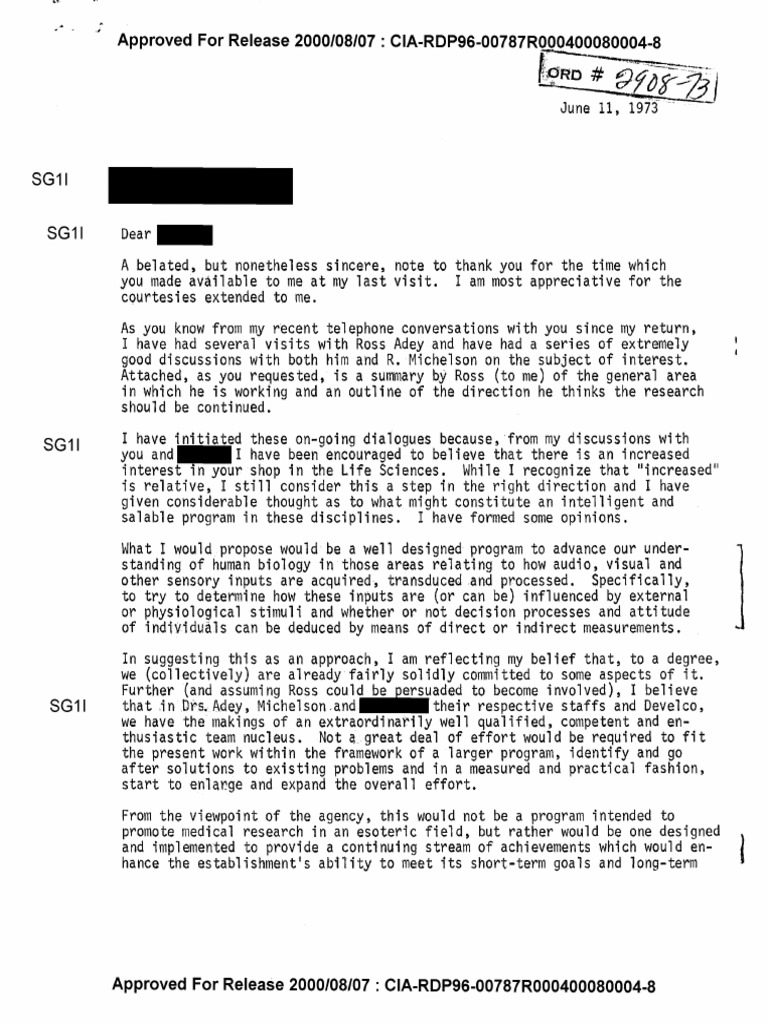 Ross Adey's Research Proposal Summary | PDF | Microwave | Scientific Method