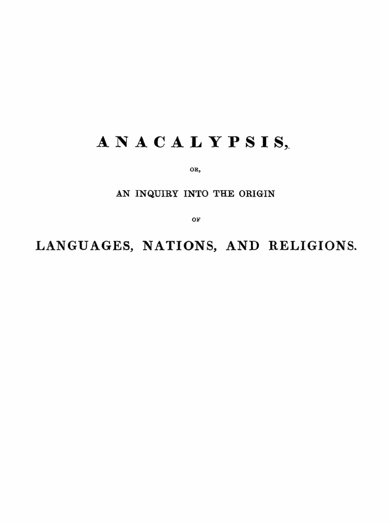 Anacalypsis by Godfrey Higgins | PDF | Baptism | Jesus