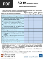 Attachment Questionnaire For Children | PDF