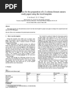 Springer Paper Template | PDF | Copy Editing | Printing