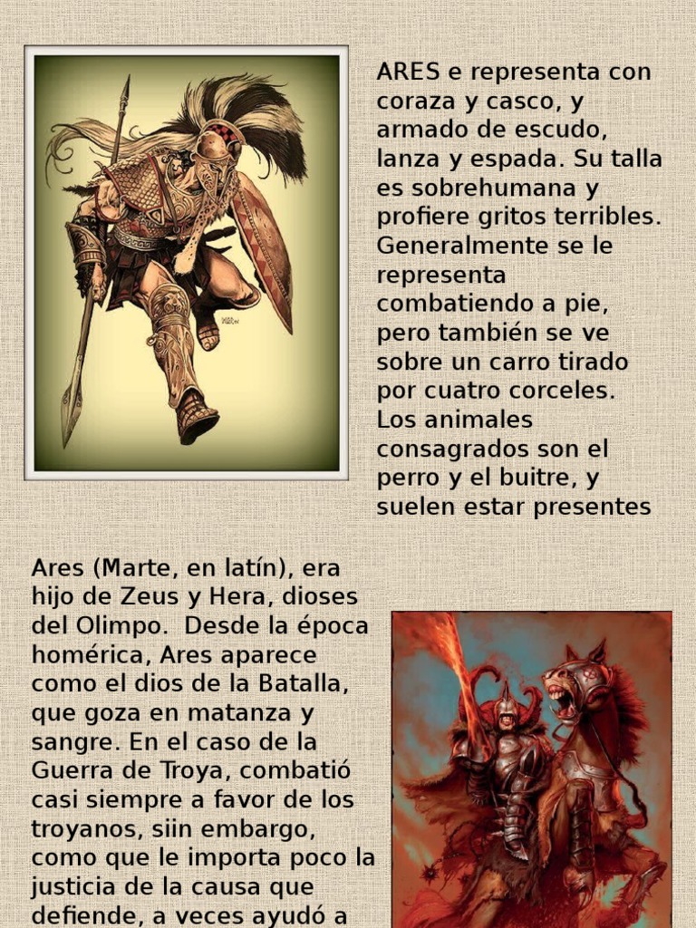 Ares: Dios de la Guerra en la Mitología | PDF | Religión Griega Antigua ...