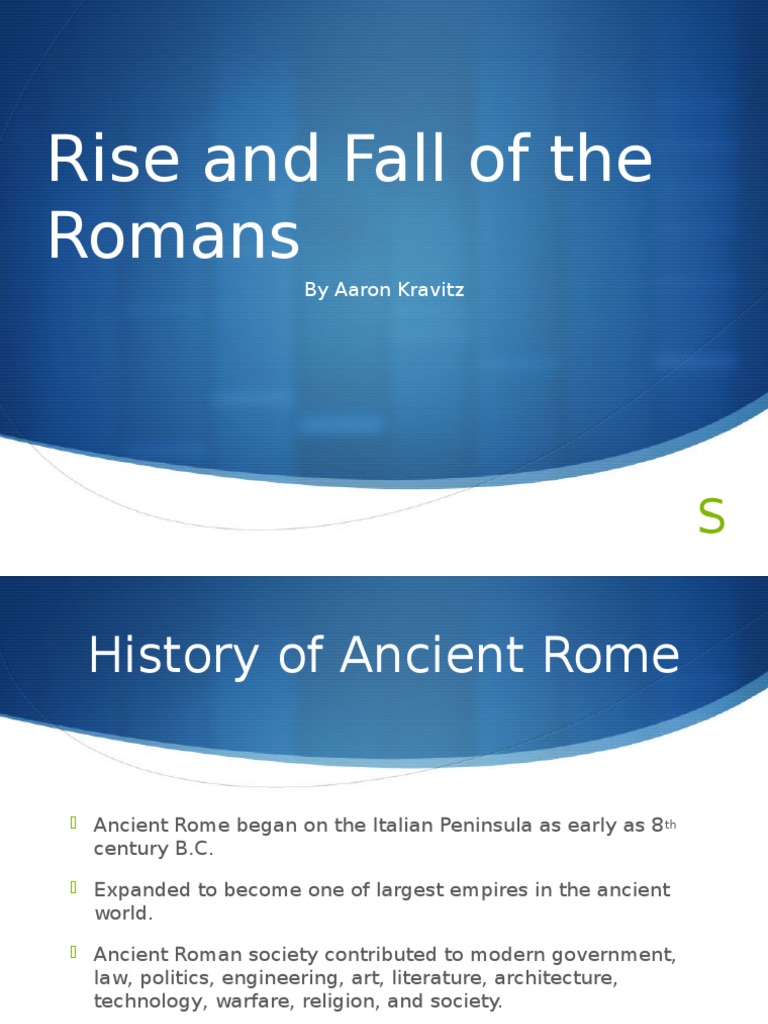Rise and Fall of The Romans: by Aaron Kravitz | PDF | Marcus Junius ...