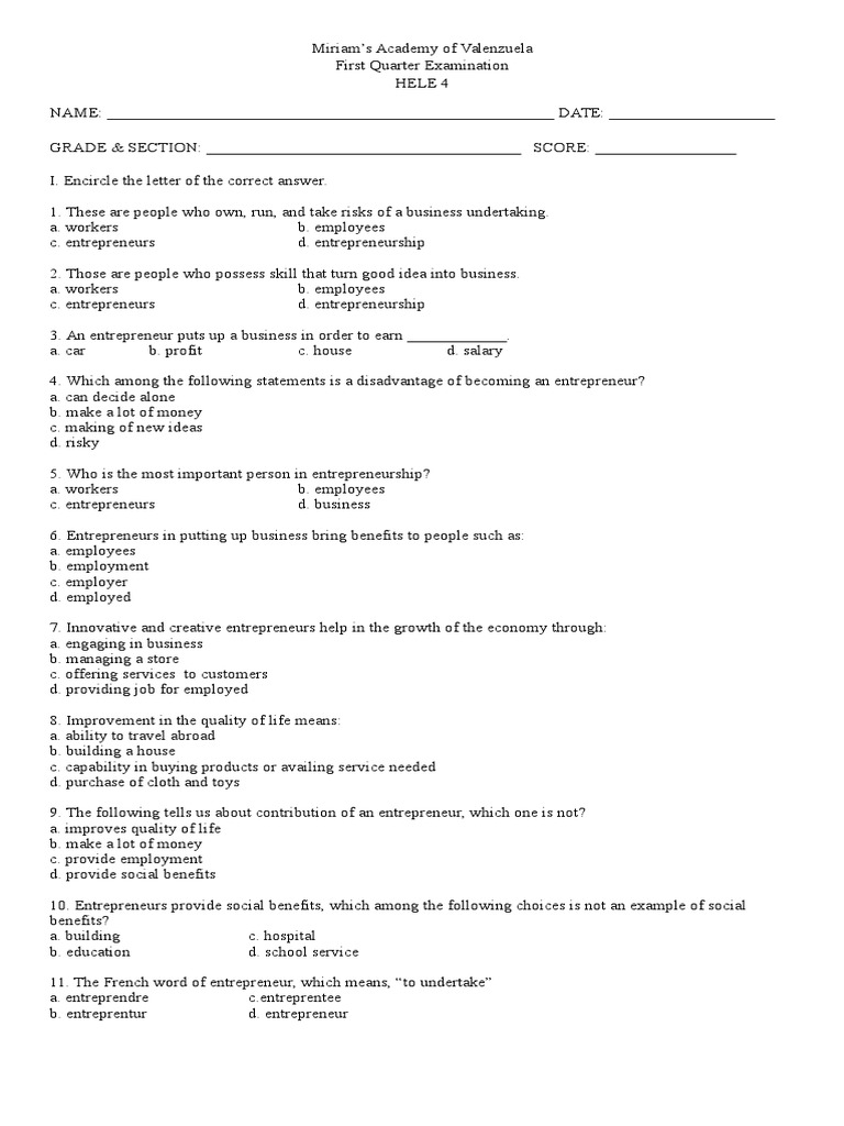 Hele 4 | PDF | Entrepreneurship | Small Business