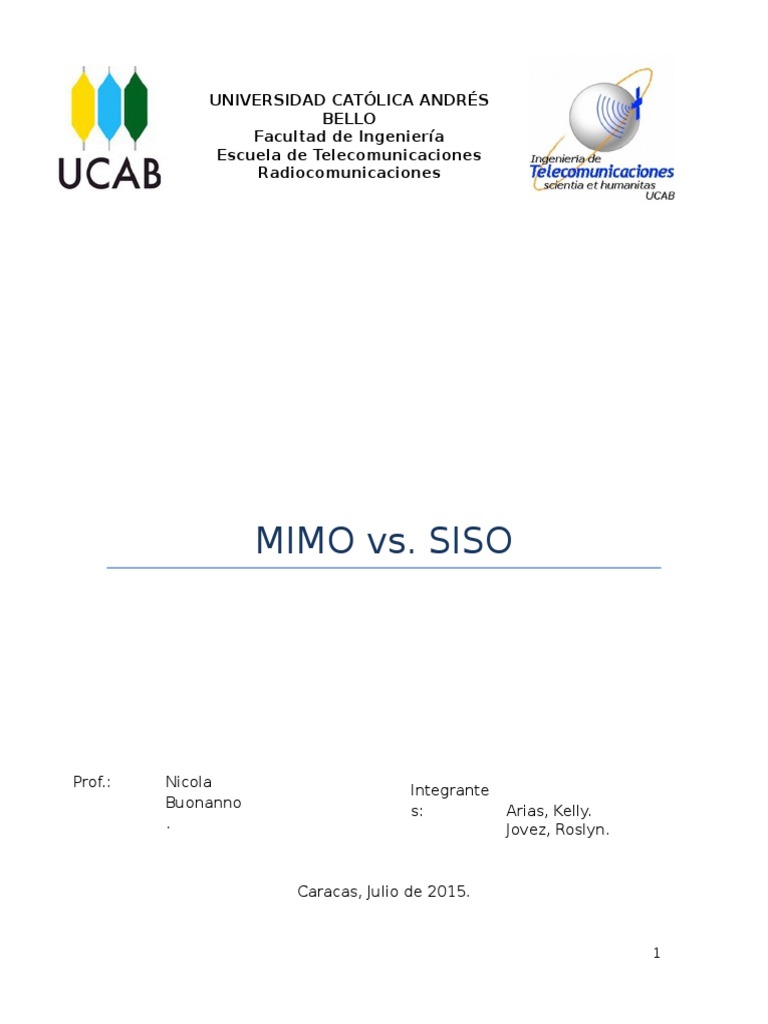 Mimo Vs Siso | PDF | Acceso a paquetes de alta velocidad | Antena (Radio)