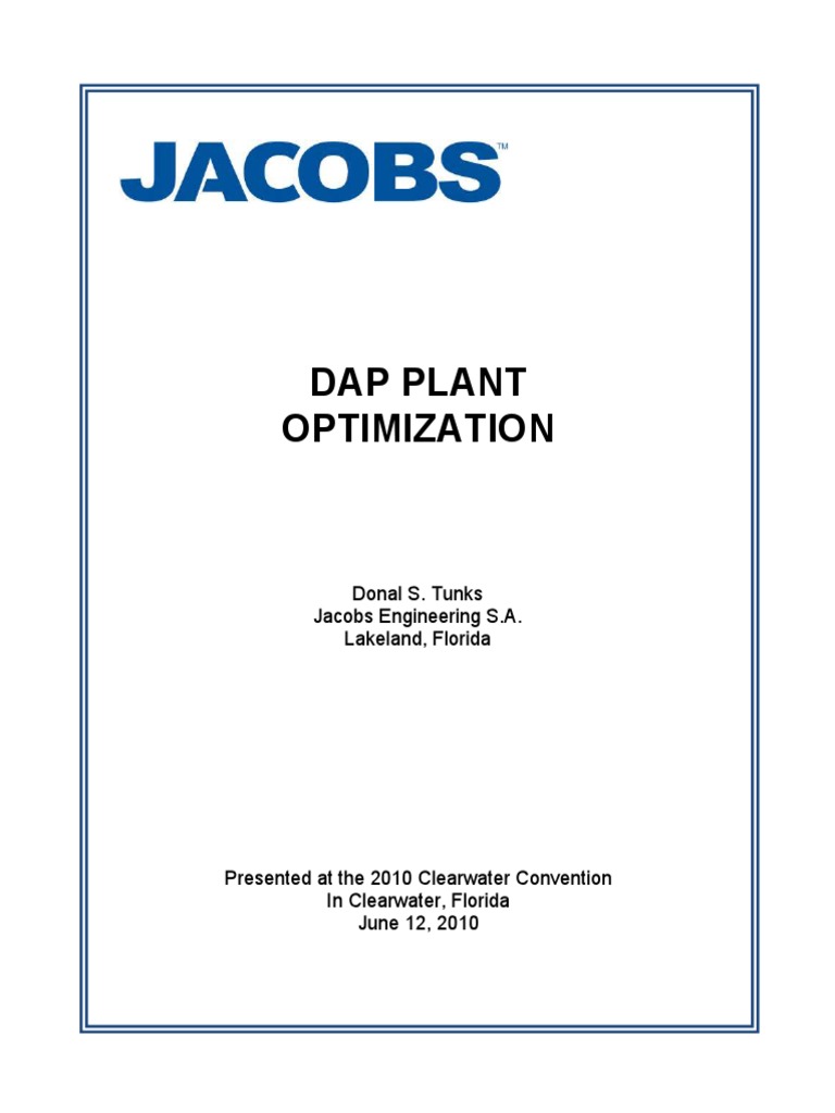 DAP Plant Optimization Strategies | PDF | Ammonia | Evaporation