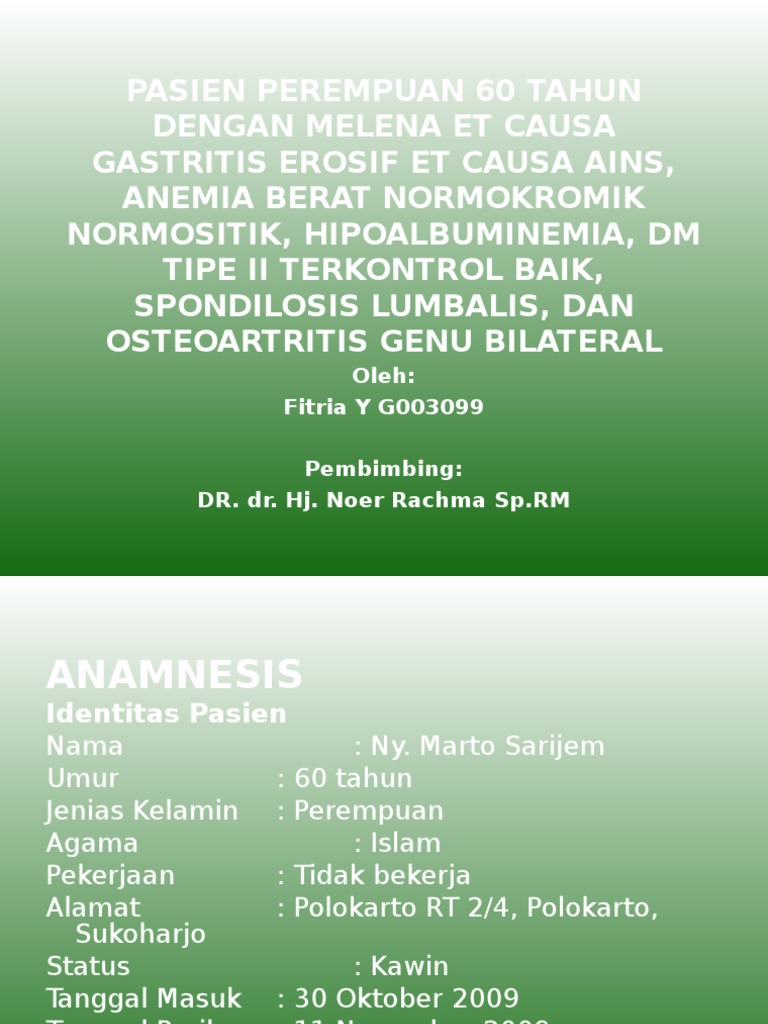Hematemesis Melena NVB | PDF | Kesehatan Holistik