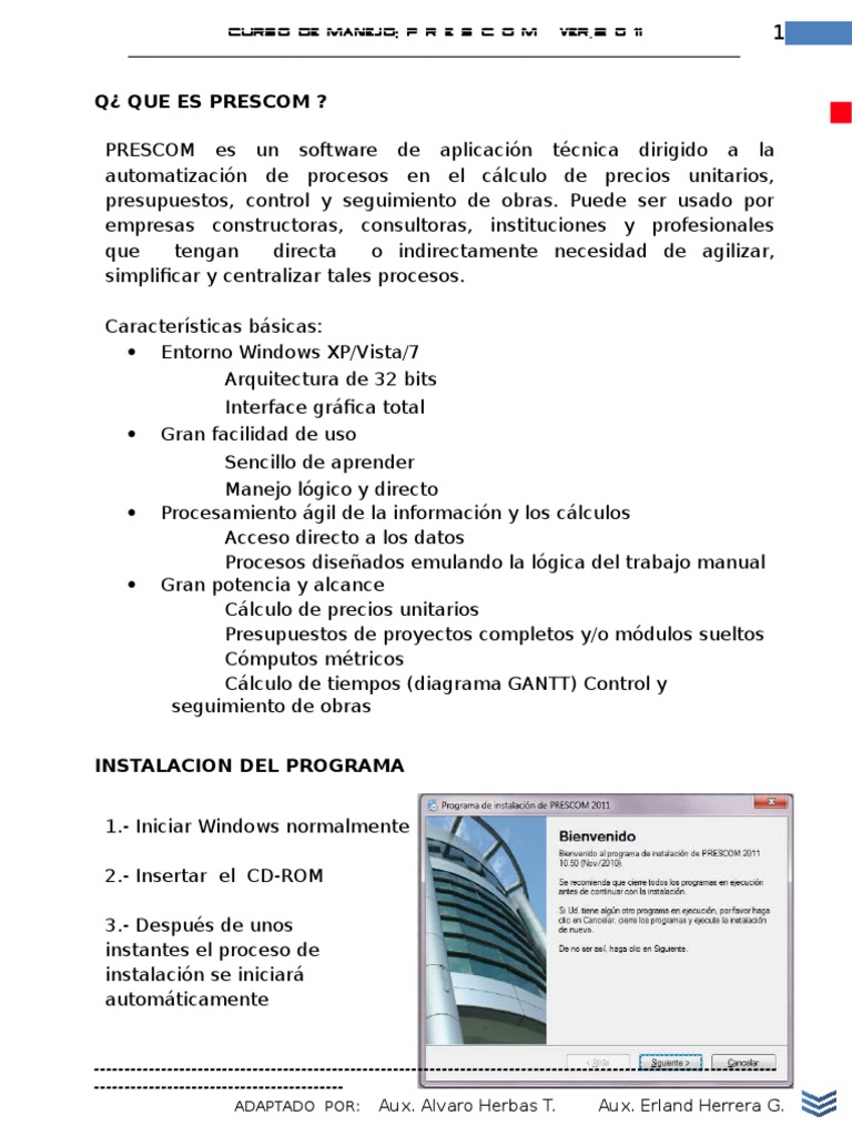 Manual Prescom H | PDF | Archivo de computadora | Programa de computadora