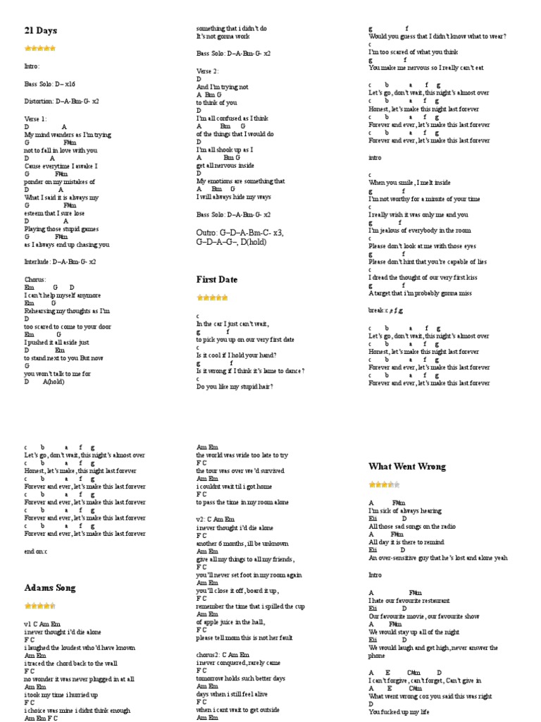Blink 182 | PDF | Song Structure | Musical Forms