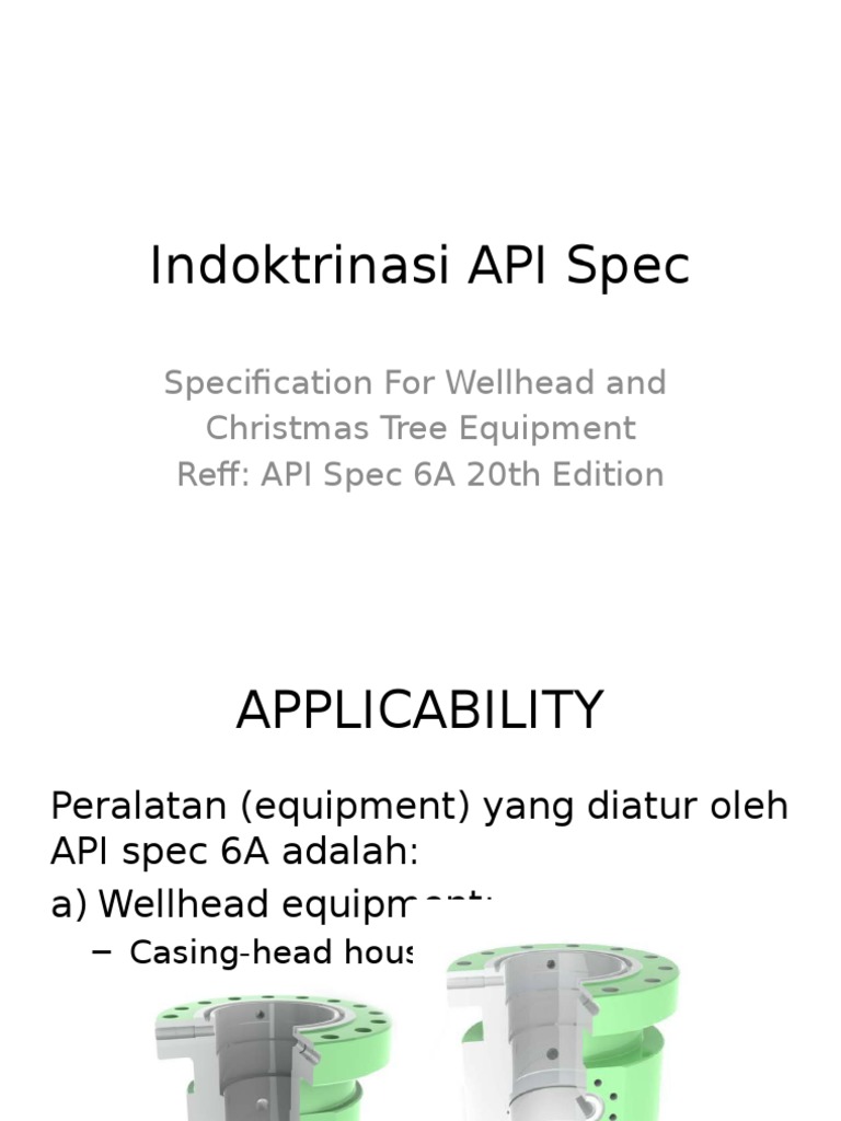 Indoktrinasi API Spec API 6A | PDF