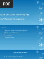 How To Extract Data Using Quick Viewer Query (SQVI) in SAP | PDF | Microsoft Excel | Receipt