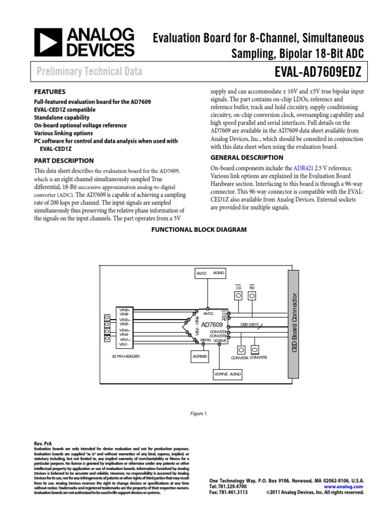Eval Ad7606 PDF | PDF | Sampling (Signal Processing) | Analog To Digital Converter