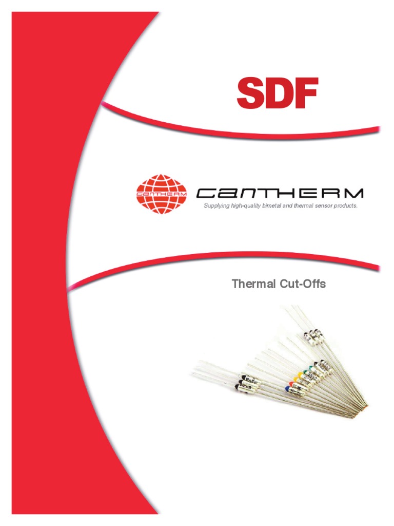 Cantherm - SDF Thermal Fuse | Download Free PDF | Fuse (Electrical ...