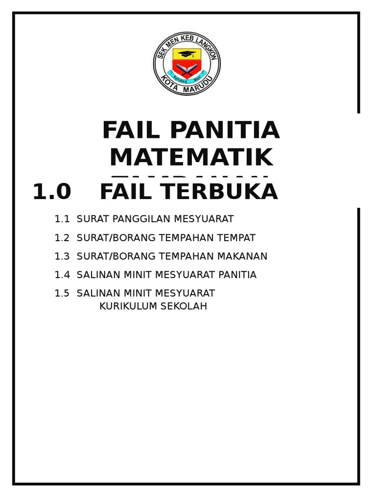 Muka Depan Fail | PDF
