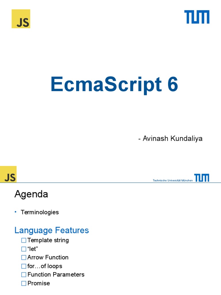 EcmaScript 6 Features Overview | PDF | Computer Programming | Software Engineering