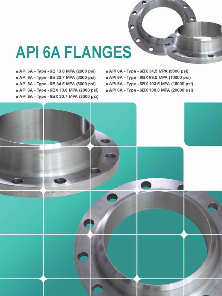 Dimensions des Flans API 6A | PDF | Ingénierie mécanique | Joindre