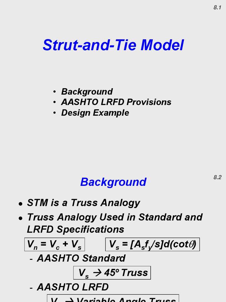 Strut and Tie | Beam (Structure) | Stress (Mechanics)