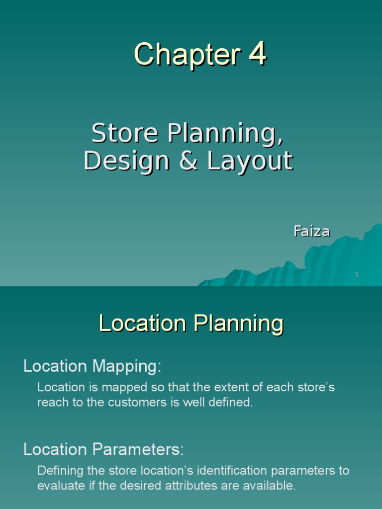 CHPT 4-Store Planning, Design & Layout | Download Free PDF | Retail ...