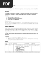 Biology Practical - Food Test-1 | PDF | Digestion | Diet & Nutrition