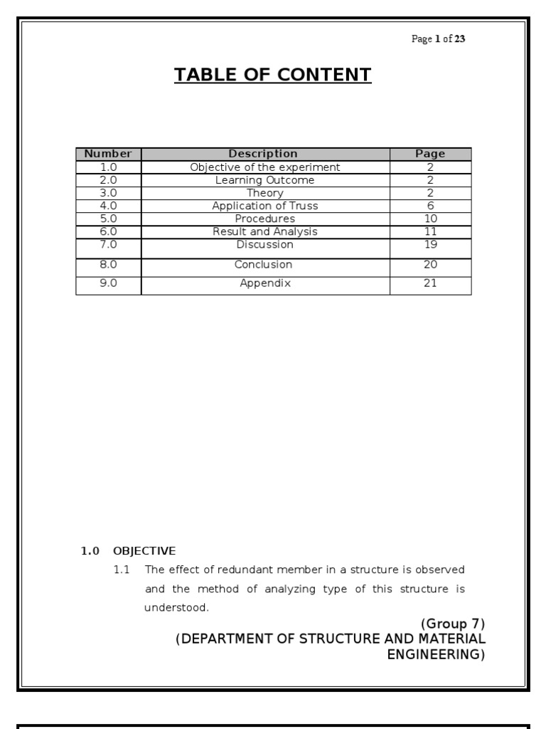 Truss Full Report | PDF | Truss | Mechanical Engineering