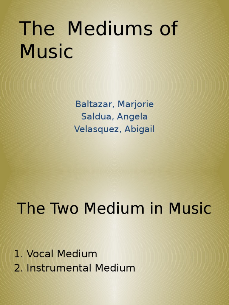Understanding Music Mediums | PDF | String Instruments | Orchestras