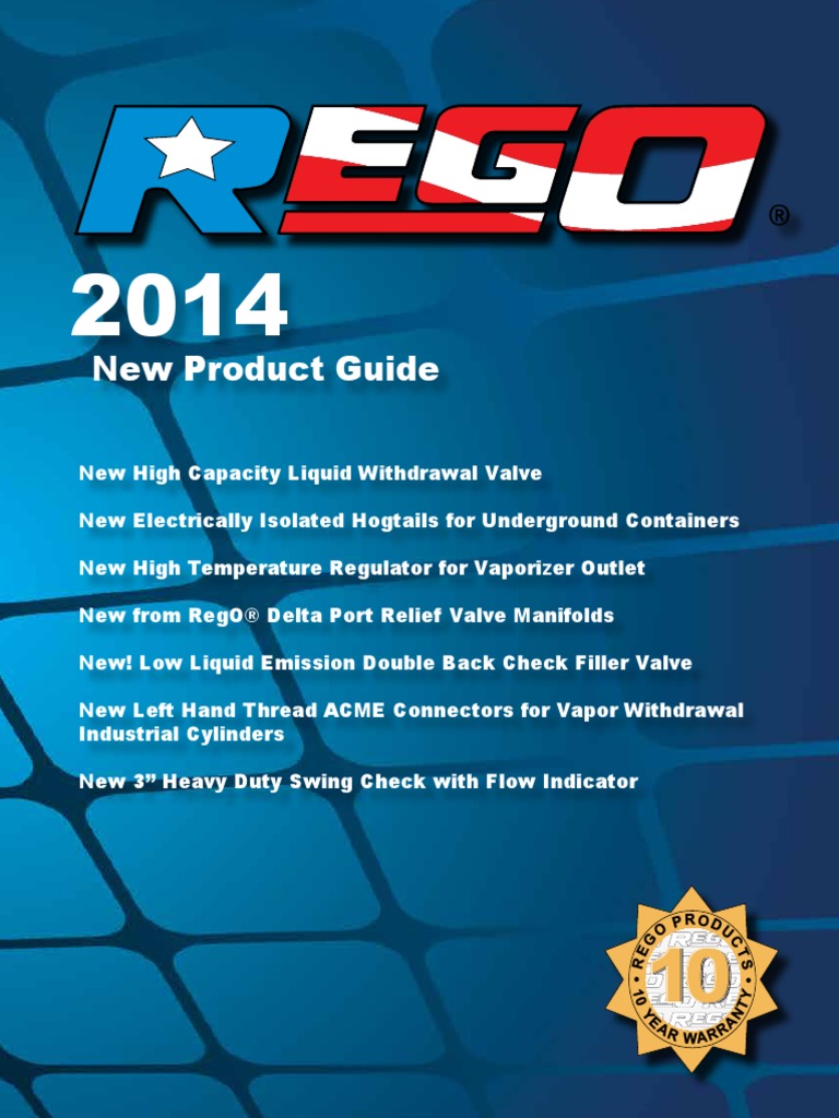 RegO 2014 Product Guide | PDF | Valve | Building Materials