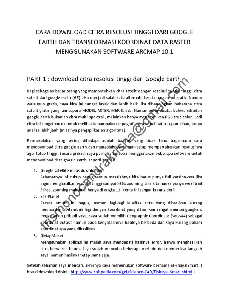 Download Citra Google Earth & Transformasi Koordinat | PDF | Teknologi ...