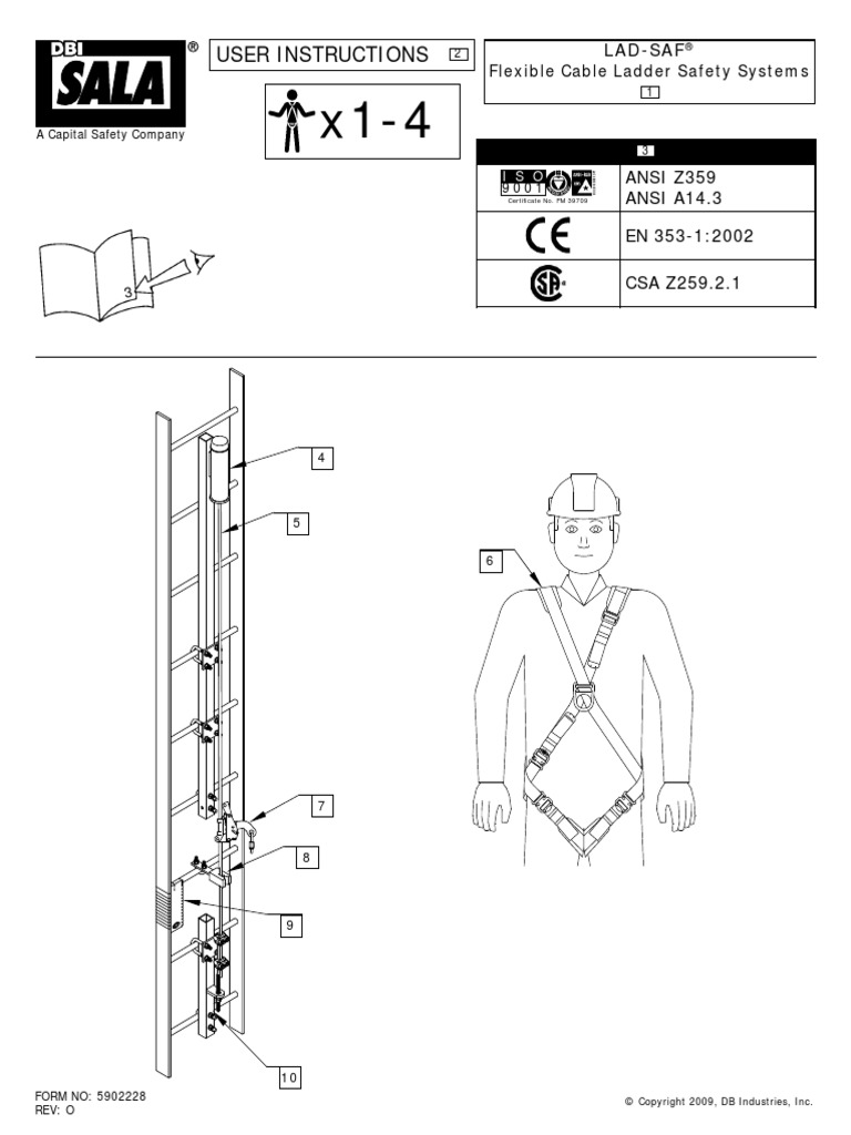 Flexible Cable Ladder Safety Systems PDF | PDF | Nut (Hardware) | Screw