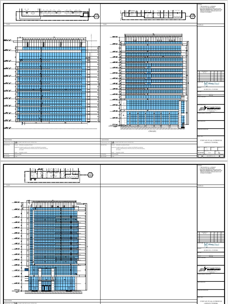 Kordonia Towers Curtain Wall Schedule | PDF