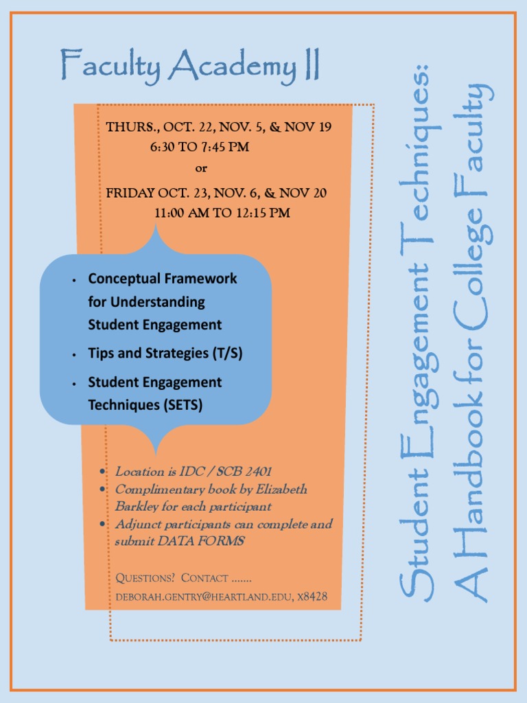 Student Engagement Techniques Workshop | PDF