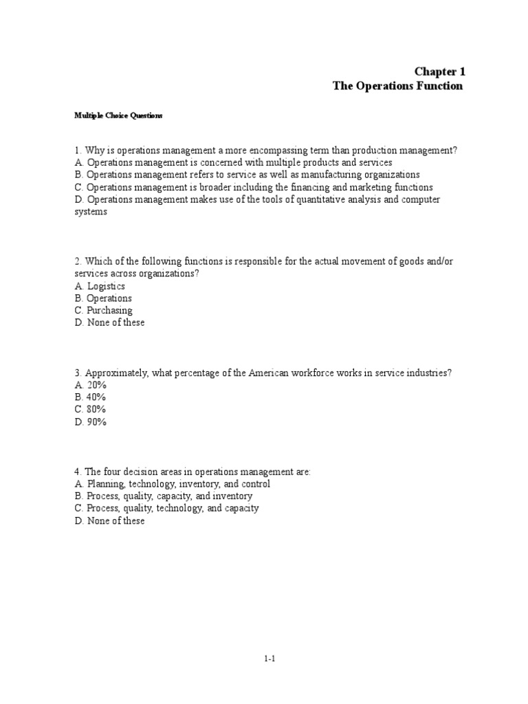 Schroeder Operations Management 6e | PDF | Operations Management ...