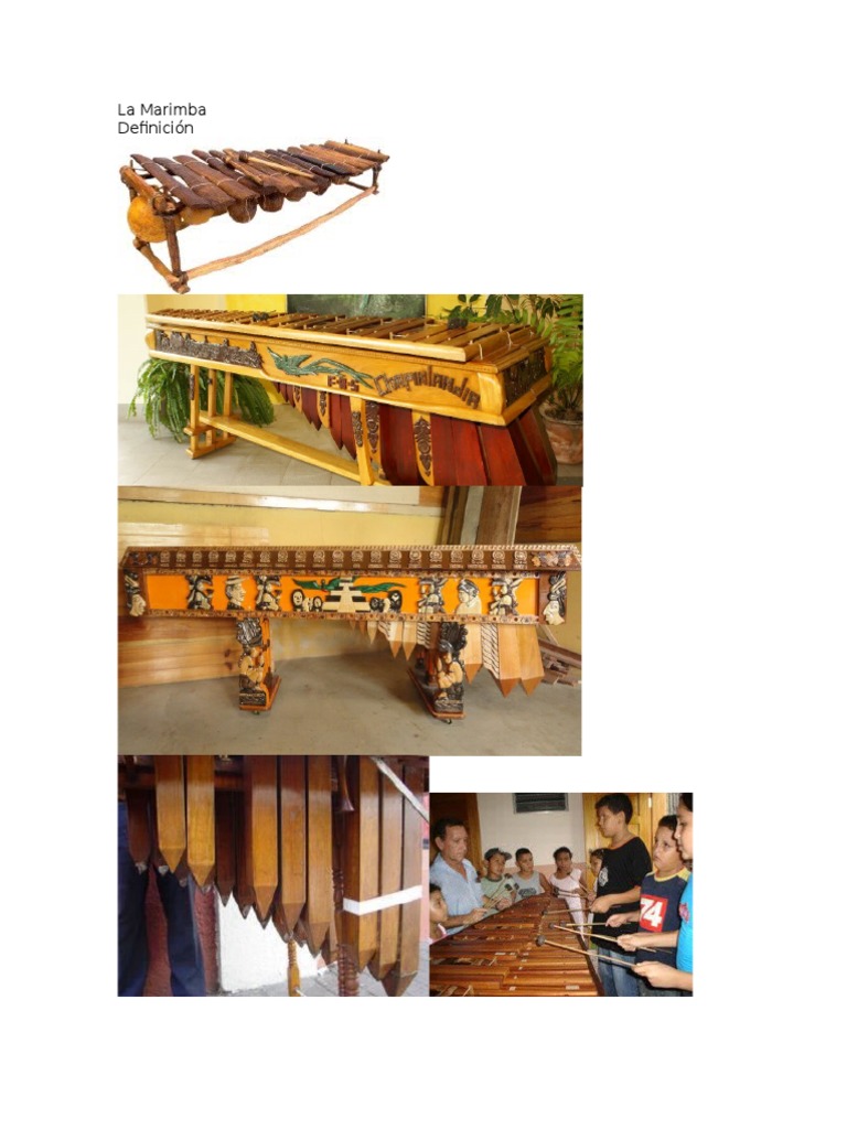 Partes de La Marimba | PDF | Instrumentos musicales | Sonido