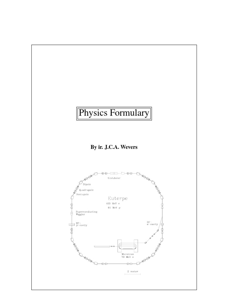 Physics Formulas | PDF | Electromagnetic Radiation | Solid State ...