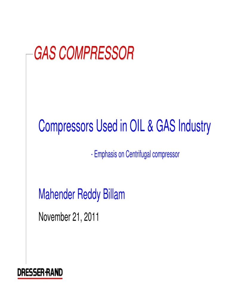 Gas Compressor | PDF