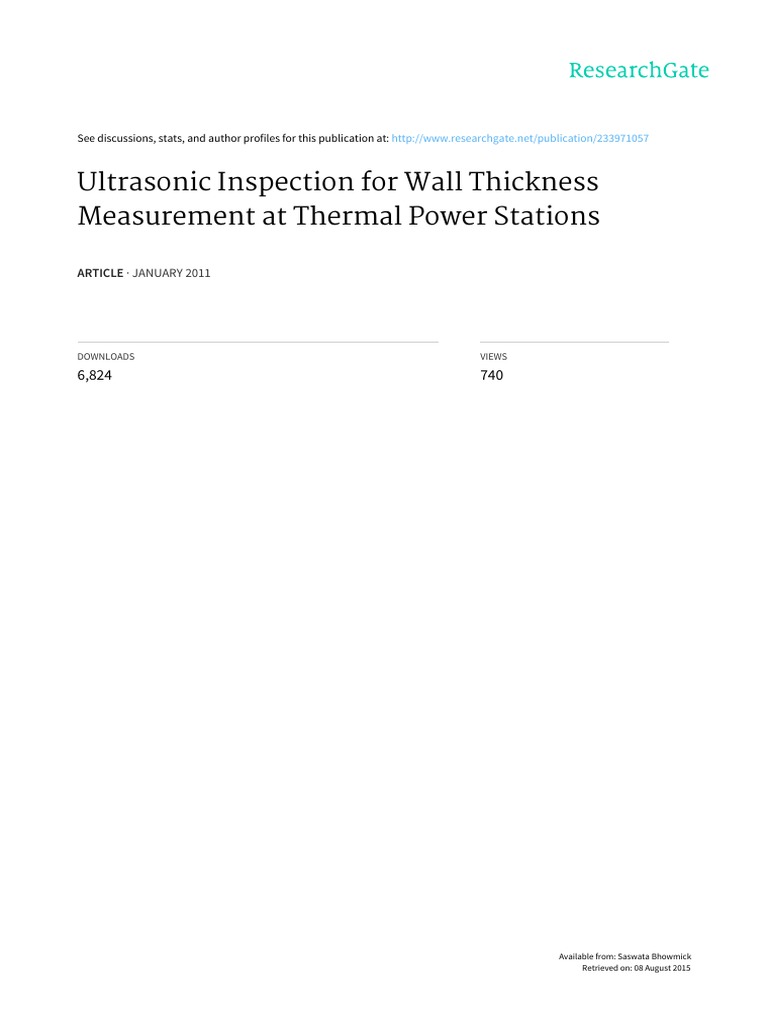 Ultrasonic Inspection | Download Free PDF | Ultrasound | Waves