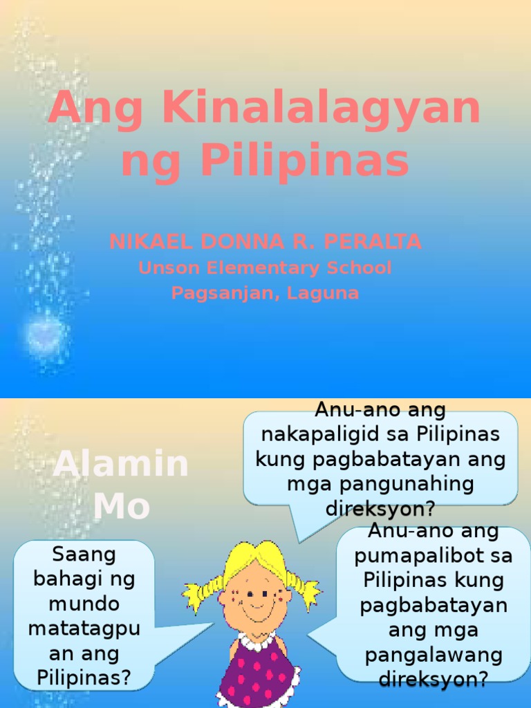 Ang Kinalalagyan NG Pilipinas | PDF